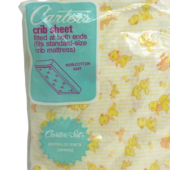 Carter's | Bedding | Carters Vintage Fitted Baby Crib Sheet Mid Century ...